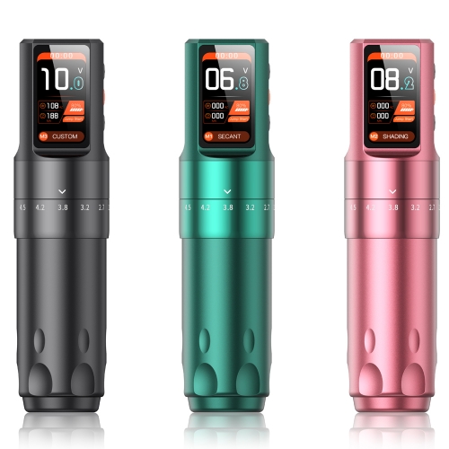 2024 NEW 2.3mm~4.5mm Stroke Wireless Tattoo Pen Machine with 2000mAh ...
